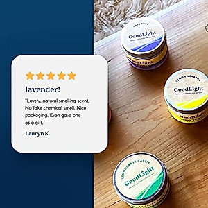 Paraffin-Free Scented Candle, Tin Candles, Birthday Gifts for Women & Men, 30-Hour Burn Time (Lavender, 6 oz)