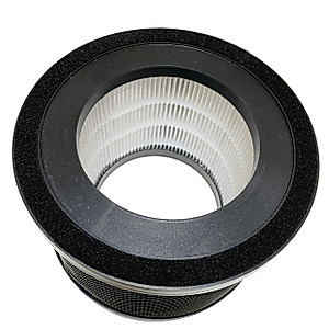 Nispira True HEPA Replacement Filter for Air Purifier, Compatible with Tao Tronics TT-AP001, 2 Packs