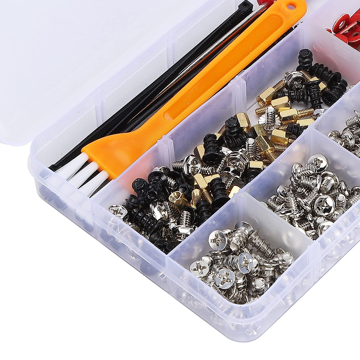 330Pcs Computer Screws Assortment Kit, PC Case/Motherboard/Hard Drive/Cooling Fan/Monitor Standoffs Screws Replacement Kit