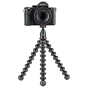 Joby JB01503 GorillaPod 1K Kit. Compact Tripod 1K Stand and Ballhead 1K for Compact Mirrorless Cameras or Devices up to 1k (2.2lbs). Black/Charcoal.