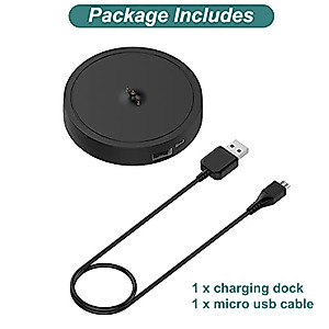 Kissmart Power Up Charging Dock for Ultimate Ears Boom 3 / Megaboom 3 / Megablast/Blast, Replament Charger Dock Cradle Station with USB Port for UE Boom 3/Megaboom 3/Megablast/Blast (Black)