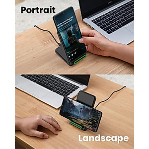 Wireless Charger, Wireless Phone Charger Samsung S22/S21/S20/S10/S9 +/Ultra, Note 20/10/9 Wireless Charging Stand for iPhone 14/13/12 Pro Max/Pro/Mini, SE 11 X XR XS MAX X 8 Plus (Adapter Included)