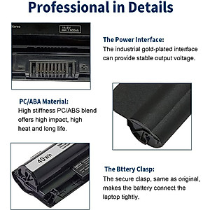 M5Y1K Laptop Battery Compatible with Dell Inspiron 40Wh 14.8V,14 15 17 3000 5000 Series,5558 5559 3551 453-BBBR 3452 3451 3458N 3567 5755 5758 5759,Vostro 3458 3558,6YFVW VN3N0 GXVJ3 W6D4J HD4J0 4WY7C