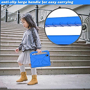 GOZOPO Kids Case for Lenovo Tab M8 Tablet 8", Lightweight Shockproof Handle Stand Case for Lenovo Tab M8 4th Gen/ M8 3rd Gen/ M8 2nd Gen/Smart Tab M8 HD -Blue