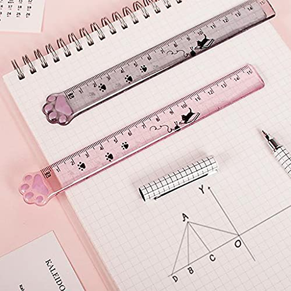 Clear Acrylic Straight Ruler 15cm Plastic Ruler for Creative Scale Ruler for Students Math Drawing Tool for Engineers Ki