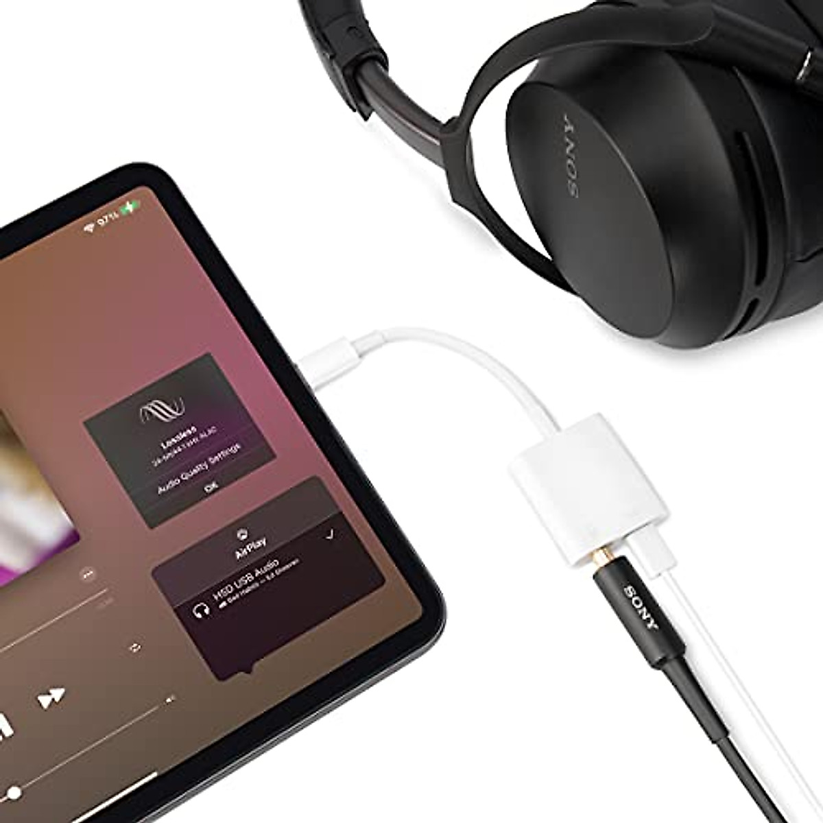 USB C to 3.5mm Audio Adapter, USB C Headphone Adapter and PD 60w Charger USB-C to Headphone Jack Adapter with Hi-Fi DAC Chip Support Lossless Music For Android iPad pro MacBook Pro/Air M1 M2(White)