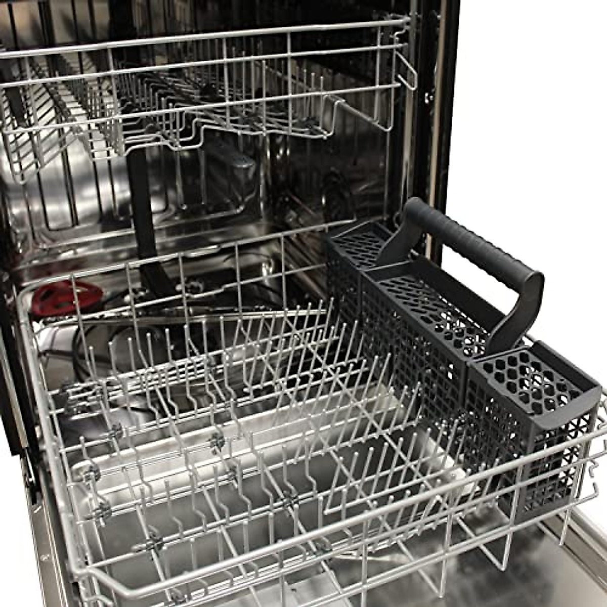 Vinotemp BR-DWSH01-S Dishwasher 24-Inch Built in with 6 Wash Options and 6 Automatic Cycles, Stainless Steel Construction, Electronic Control LED Display, Low Noise Rating, 44 dB, Metallic