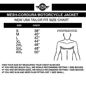 ALPHA CYCLE GEAR BREATHABLE BIKERS RIDING PROTECTION MOTORCYCLE JACKET MESH CE ARMORED (BLACK WIND, XXX-LARGE)