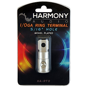 Harmony Audio Bundle Compatible with Universal Vehicle HA-A1500.1 3000 Watt Sub Amp with HA-AK0 3000W Amp Install Kit and HA-BT1 Battery Terminal Pair (2) 8GA & Ring Terminal New