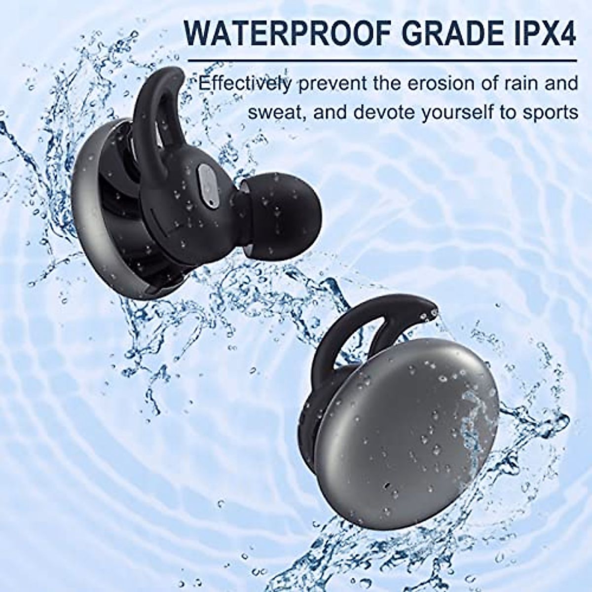 #LB2e09 Bluetooth Earphones Wireless in Ear Earphones Waterproof Sports Running Electric Display Bluetooth Earphones