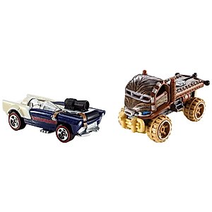 Hot Wheels Star Wars Chewbacca and Han Solo Character Car (2-Pack)