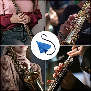 Cleaning Cloth for Inside Tube Suitable for Clarinet Piccolo Flute Sax Saxophone (Blue)