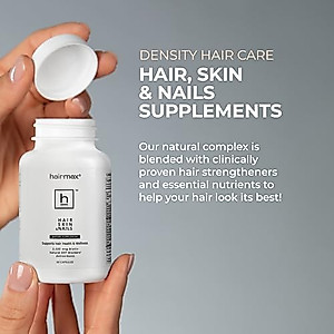 HairMax Hair, Skin and Nails Dietary Supplement – Hair Loss & Hair Regrowth Treatment. 2500mcg Biotin, DHT Blocker, MSM & Antioxidants, 60 Capsules