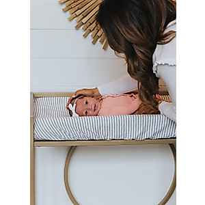 Copper Pearl Premium Knit Changing Pad Cover Soft, Stylish, and Universal Fit for All Standard Diaper Changing Pads, Trendy Design Changing Pad Covers, Everest