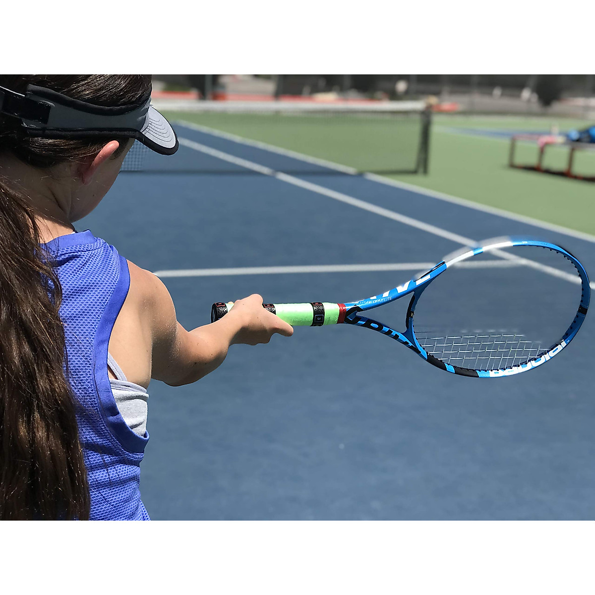 The Tennis Grip Guide by Tennisbuilder | Designed for Adults and Kids Tennis Racket | from Advanced to Beginner Tennis Players (Small, 3 Pack)