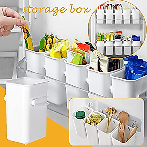 Multifunctional Storage Box Refrigerator Side Door Storage Box Food Sorting Box Cool Kitchen Stuff (White, One Size)