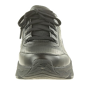 Skechers Women's Max Cushioning Elite-Step Up Sneaker, Black/Black 7.5 Wide US