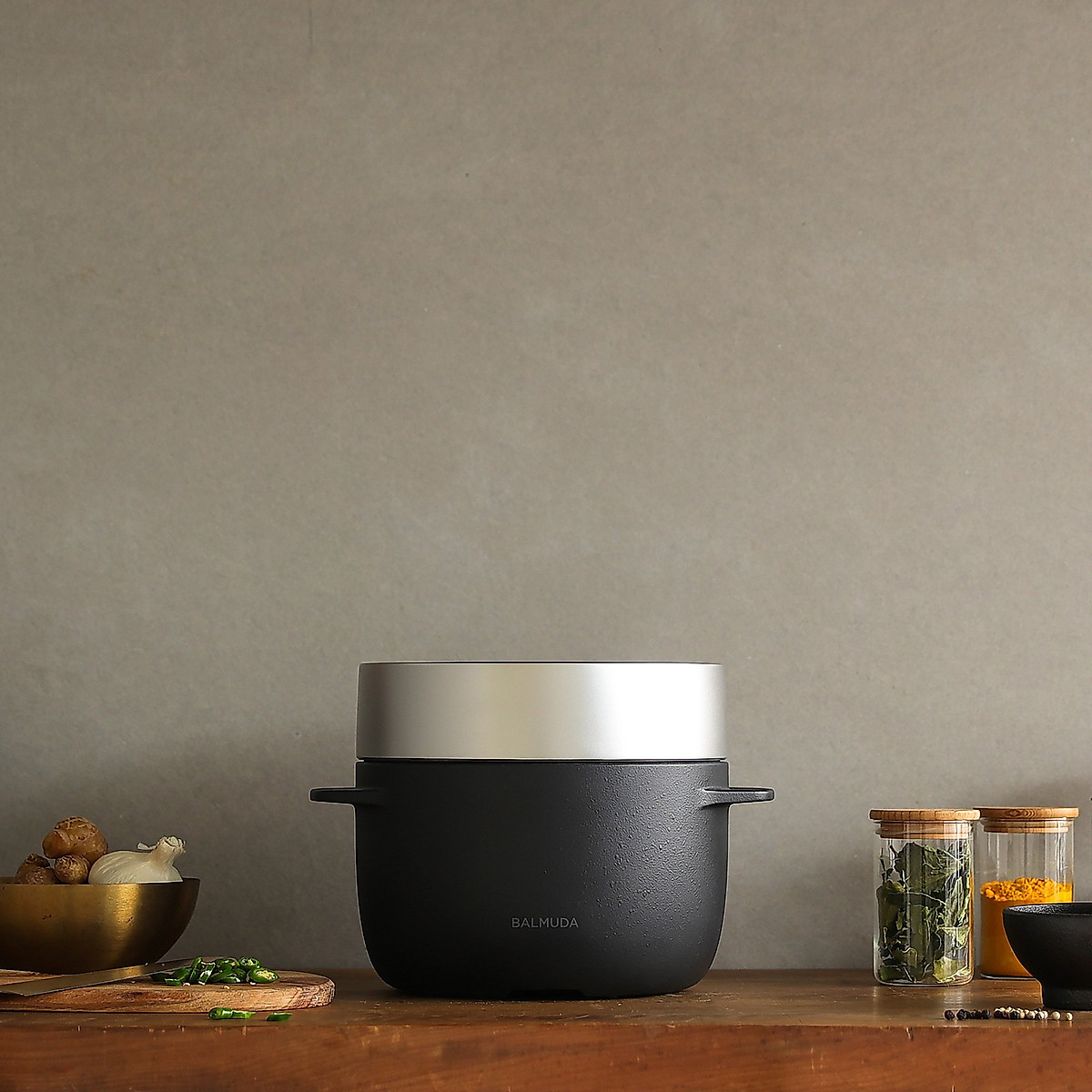 BALMUDA 3Go (450 g) electric cooker "The Gohan" K03A-BK（Black）