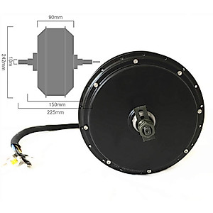 NBPOWER Programmable TFT Color Display Ebike 72v 5kw Rear Wheel Electric Bicycle Motor Kit 72V 5000W Electric Bike Conversion Kit (26inch)