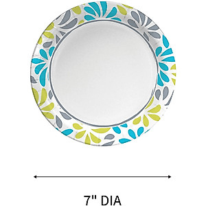 Genuine Joe 10321 Paper Plates, 6 7/8" (pack of 125 plates)