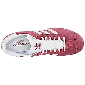 adidas Originals mens Gazelle Shoes Collegiate Burgundy/White/Gold Metallic 11