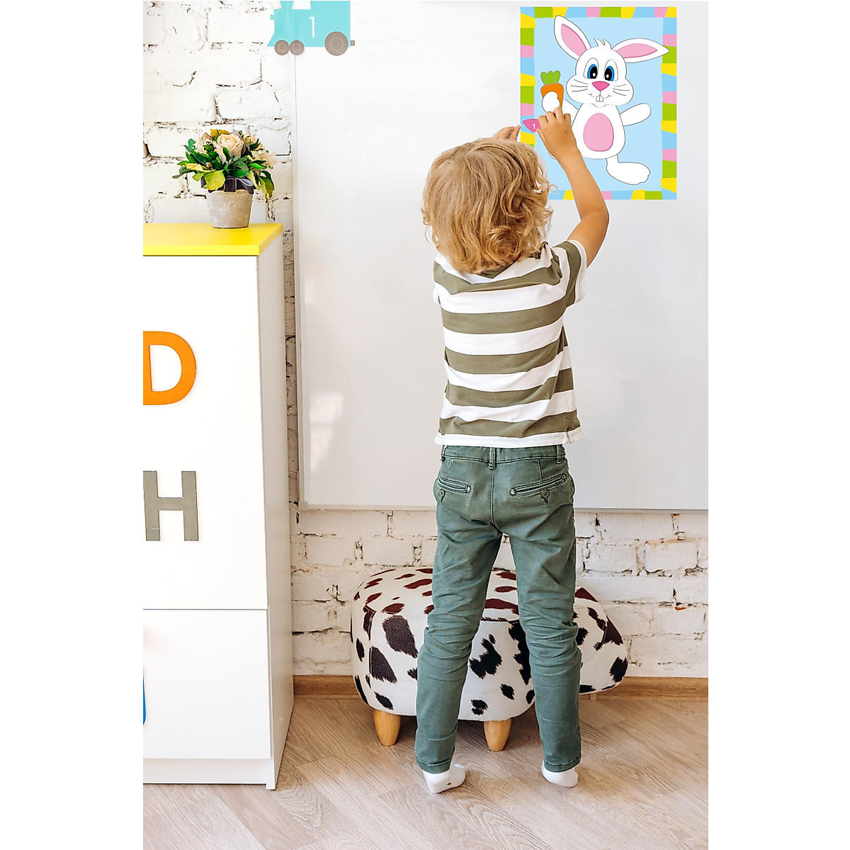 Iconikal Easter Bingo and Pin The Nose on The Bunny Game Set 32 Player