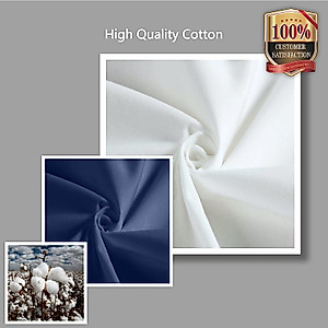 TOPDesign 1-Pack Super Strong Large 12oz Cotton Canvas Tote Bag, Reusable Grocery Shopping Cloth Bag, Fashionable Two-Tone Totes for Crafts, DIY Your Creative Designs