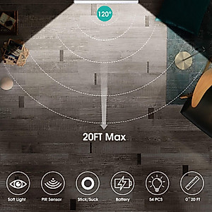 YIGER 78 LED Closet Lights (2 Pack), Under Cabinet Lighting, Rechargeable LED Night Light, Motion Activated. Ideal for Closet, Cabinet, Kitchen,Wardrobe,Cupboard,Hallway,Pantry,etc