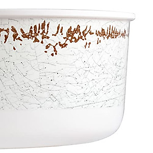 Gibson Home Mauna Melamine 8 Piece Nesting Food Storage Set W/PP Lid- 54OZ, 40OZ, 27OZ, 19OZ – Ice White (135400.08)