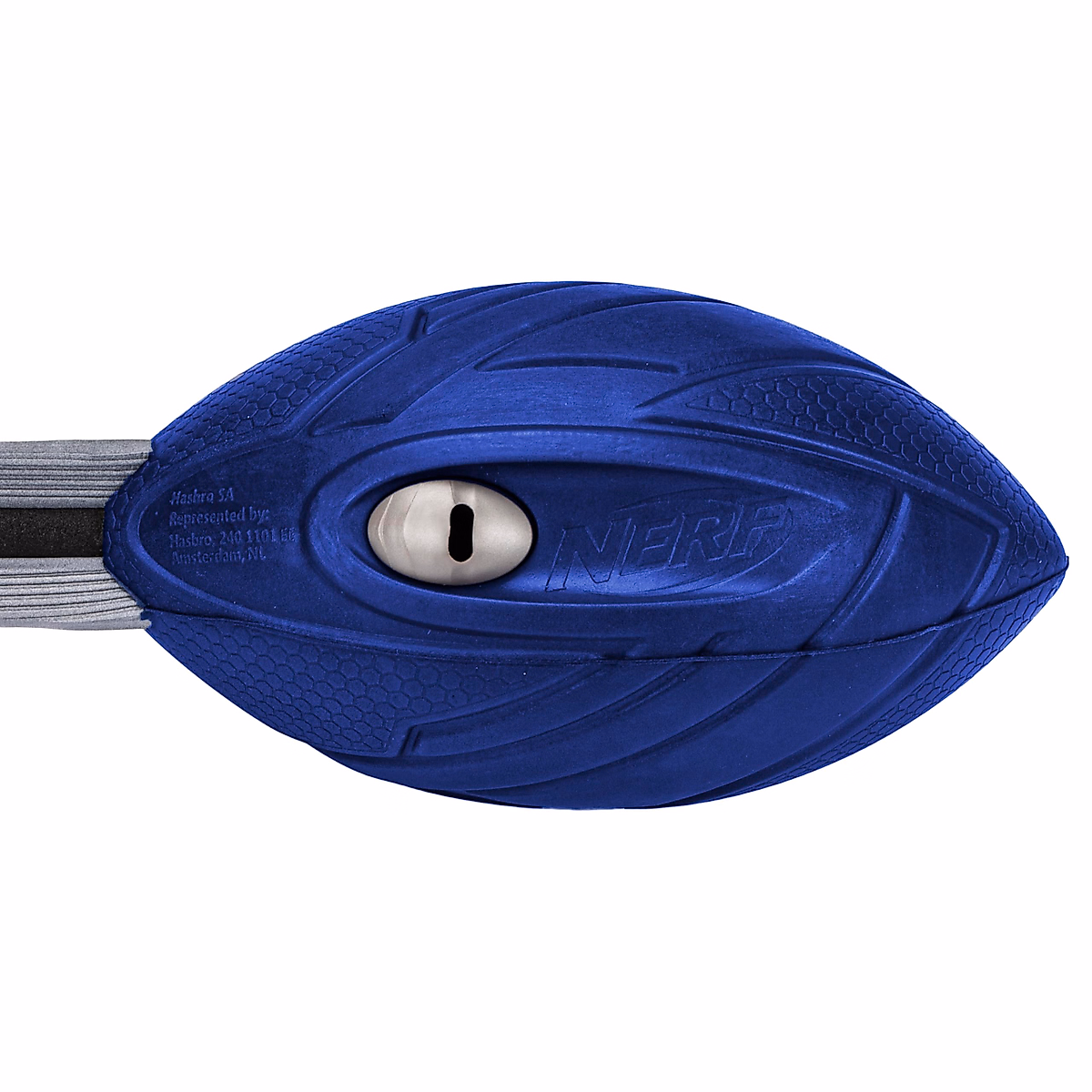 Nerf Vortex Aero Howler Foam Ball – Classic Long-Distance Football - Flight-Optimizing Tail - Hand Grip – Indoor and Outdoor Fun (Blue)