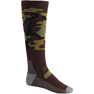 Burton Mens Performance Ultralight Sock, Camo, Large