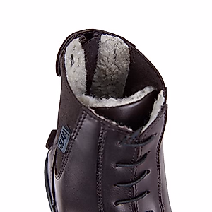 HORZE Women’s Rover Tall, Synthetic Leather, All-Weather, Water-Resistant, Comfortable Classic British Horse Riding Field Boots with Laces and Rear Zipper - Black 7.5 Medium