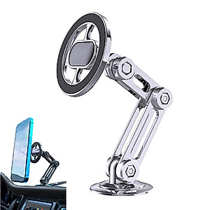 rpuw Mamox Phone Holder, Universal 360°Pro, Mamox Robotic Arm Phone Holder, Mamox Car Phone Holder, Mamox Phone Mount, Mamox Cell Phone Holder (Silver)