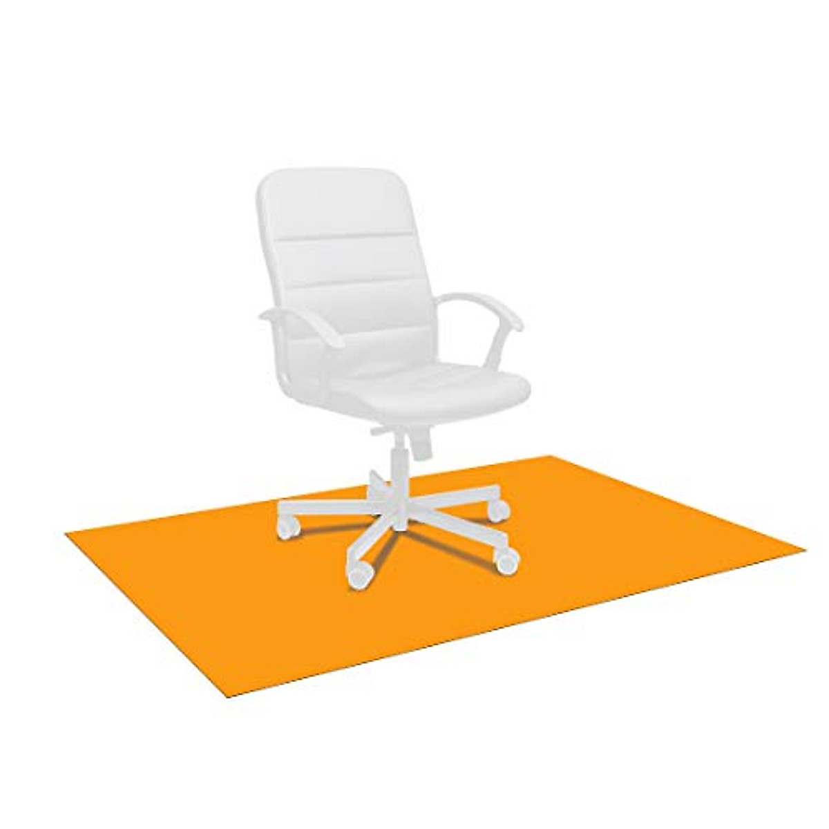 Amazon Basics Polycarbonate Office Chair Mat for Hard Floors, Large - 59 x 79-Inch, Clear