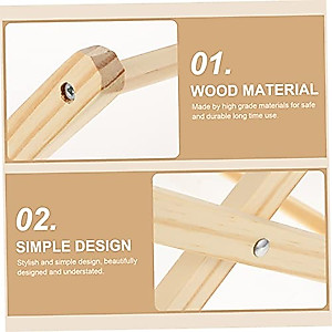 DEPILA 1 Set Mail Wood Newspaper File Basket for Assemble Vinyl Newspapers Rope Record Living DIY Macrame Making Holder Floor Magazine Rack Book Stand Handmade Storage Display Woven Newsstand
