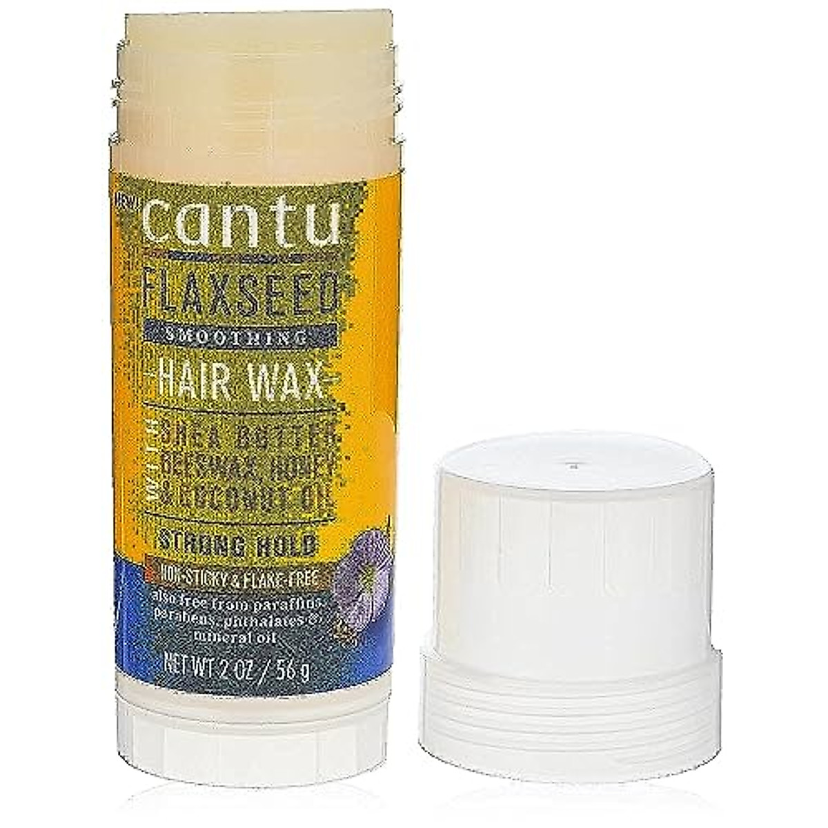 Cantu Flaxseed Smoothing Hair Wax with Shea Butter, Beeswax, Honey & Coconut Oil 2 oz