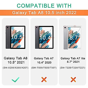 UUcovers Case for Samsung Galaxy Tab A8 10.5" (2022) (SM-X200/X205/X207) Magnetic Cover with Auto Sleep/Wake Multi-Angle Stand Lightweight PU Leather Hard Back Shockproof Shell,Van Gogh, Starry Night