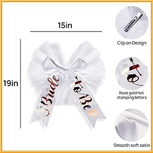 Bride to Be Bikini Veil, Booty Veil Bachelorette Party Decorations for Bride Bridesmaids Pool Party Supplies