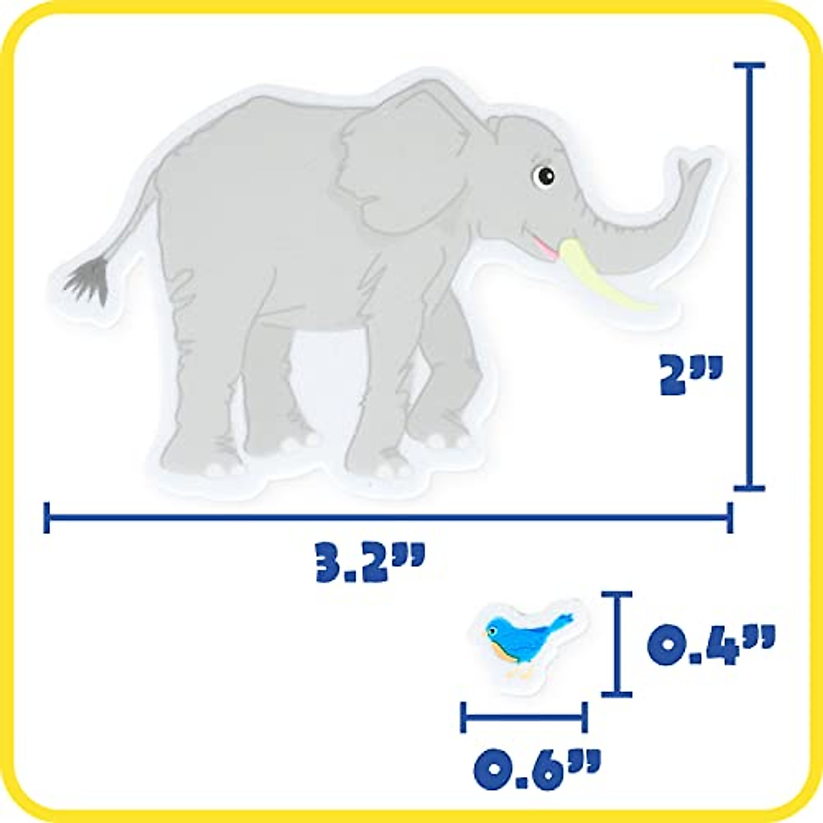 READY 2 LEARN Foam Stickers - Animals - Pack of 168 - Self-Adhesive Stickers for Kids - 3D Puffy Animal Stickers for Laptops, Party Favors and Crafts