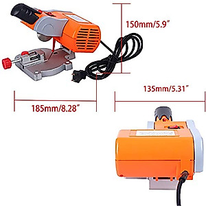 YaeTek 110V Mini Bench Top Cut-off Miter Saw for Arts & Crafts Cutting Wood Plastic Metal Benchtop DIY - 2" Blade 1/2" Cuting Depth