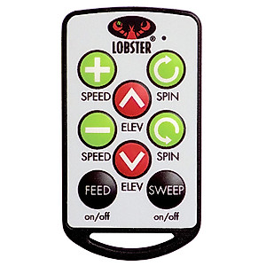 Lobster Sports – The Pickle Two by Lobster Pickleball Machine with elite10 Remote – Full-Featured – Adjustable Topspin & Backspin – 2-Line Oscillation – Battery Powered – Portable – Lightweight 42 lb