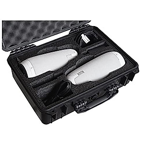 Case Club Case fits 2 Meeting Owl Conference Cameras - Travel & Storage Case Fits x2 Meeting Owl Standard, Pro, 2 or 3 - Pre-Cut Foam is Ready To Go Out of The Box - Holds Expansion Mic, Cords, Acc. & Lock Adapter