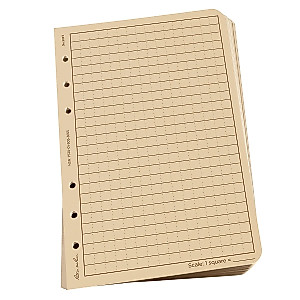 Rite In The Rain All-Weather Loose Leaf Paper, 4 5/8" x 7", 32# Tan, Universal Pattern, 100 Sheet Pack (No. 982T), 7 x 4.625 x 0.625 - Beige