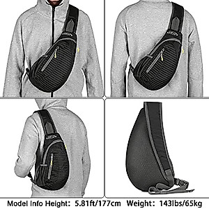 G4Free Sling Bags Men Small Cross Body Backpack+30L Packable Hiking Backpack, Lightweight Foldable Daypack