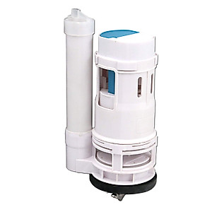 T Tulead Toilet Push Flush Valve Dual 185mm/7.28" Push Button Fill Valve Fit for Drainage Hole 64mm/2.5"