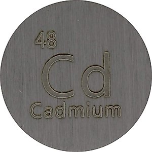 Cadmium (Cd) 24.26mm Metal Disc for Collection or Experiments