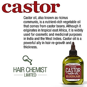 Hair Chemist Castor Oil 7.1 oz - Strengthening & Growth Stimulator for Hair Growth