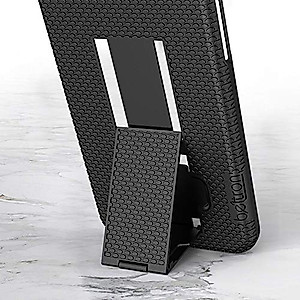 BELTRON iPhone 7/8/SE 2020/SE 2022 Holster Case, Super Slim Rubberized Grip Case & Swivel Belt Clip Holster Combo with Built-in Kickstand for for Apple iPhone SE3 2022, SE2 2020, 8, 7, 6, 6s (Black)