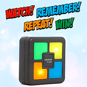 Point Games Handheld Memory Game, Kids Electronic Games, Sequence Fun for Kids with Lights & Sounds, Brain Challenge for Boys & Girls Ages 8+