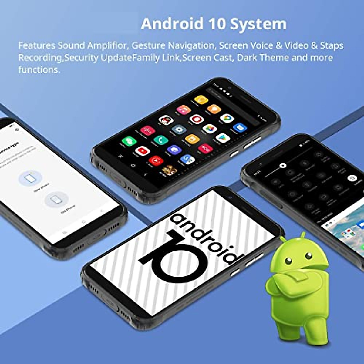 Blackview Rugged Smartphone Unlocked, BV4900 Unlocked Cell Phone, 3GB+32GB/ SD 128GB Expandable Unlocked Phones, IP68 Waterproof Smartphone, 5.7" HD+ 5580mAh Battery, NFC, Android Phone for T-Mobile